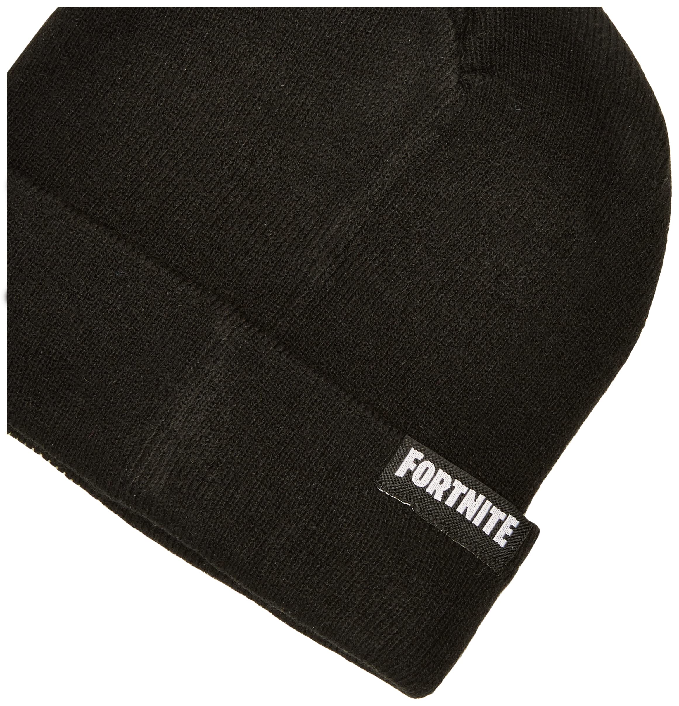 FORTNITE Boys Beanie Hat & Gloves Set (Loot Llama) Black