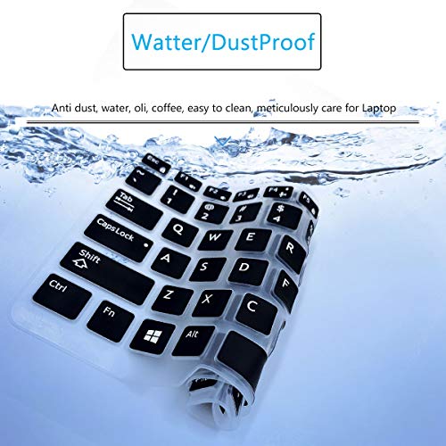 MUBUY Keyboard Cover Skin Fit Dell Latitude 5480 5490 7490 3340 5491 14" Inch/Dell E3340 E5490 E5491 E5450 E5470 E7450 E7470 7480 E7480-Black