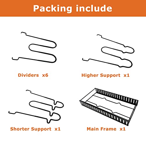 crevary Pots and Pans Organizer for Cabinet, Upgrade Anti-Skid, 8 Tier Pot Rack with 3 DIY Methods, Adjustable Pan Organizer Rack, Pot Organizer for Kitchen Organization & Storage, Pot Lid Organizer