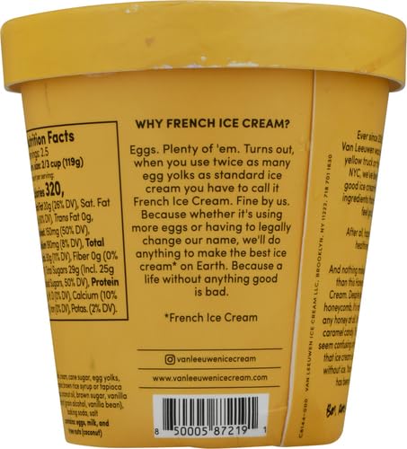 Van Leeuwen Premium Honeycomb French Ice Cream, 14 oz (Frozen)