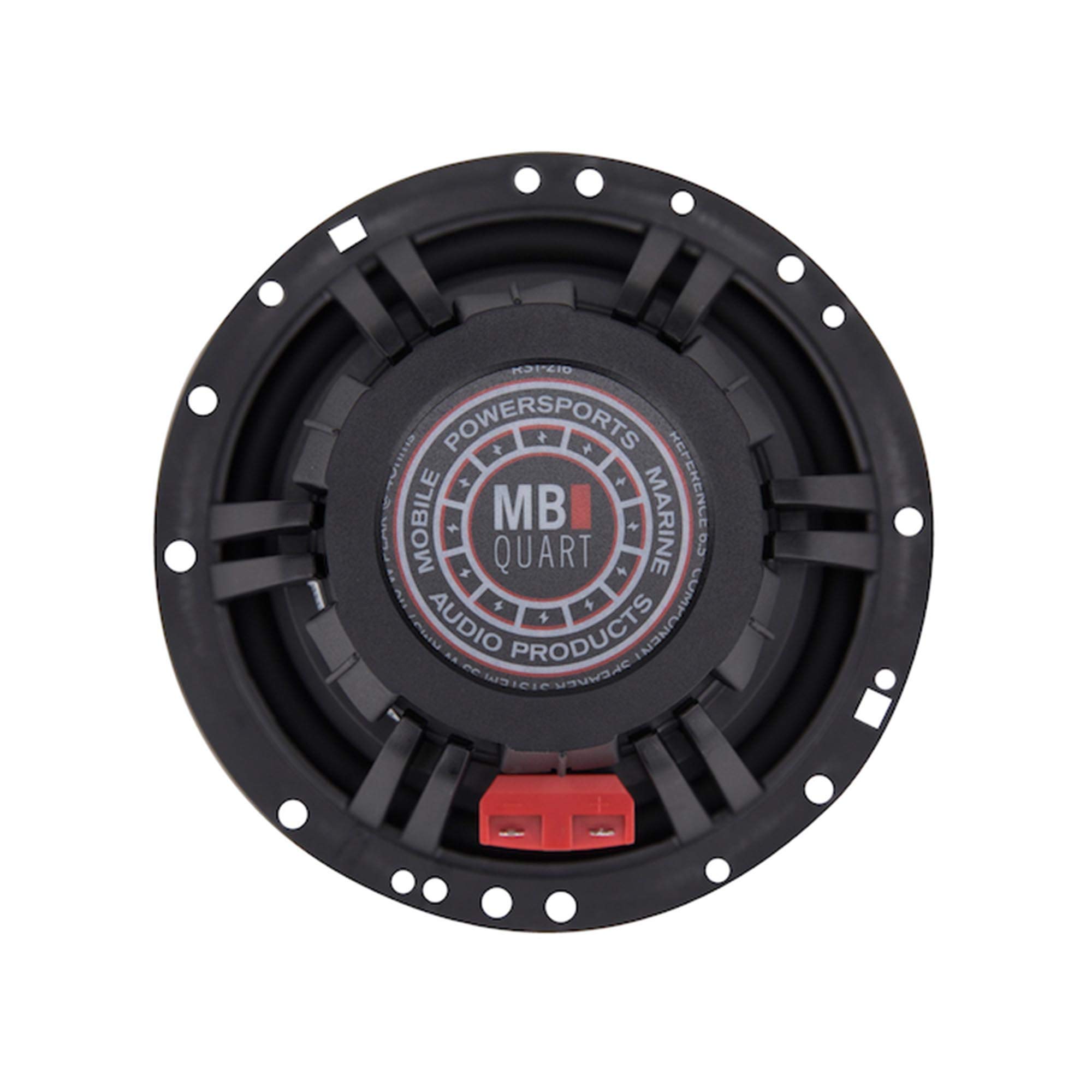 MB Quart RS1-216 Reference Car Speakers (Black, Pair) β 6.5 Inch Coaxial Speaker System, 220 Watt, 2-Way Car Audio, 4 OHMS (Grills Included)