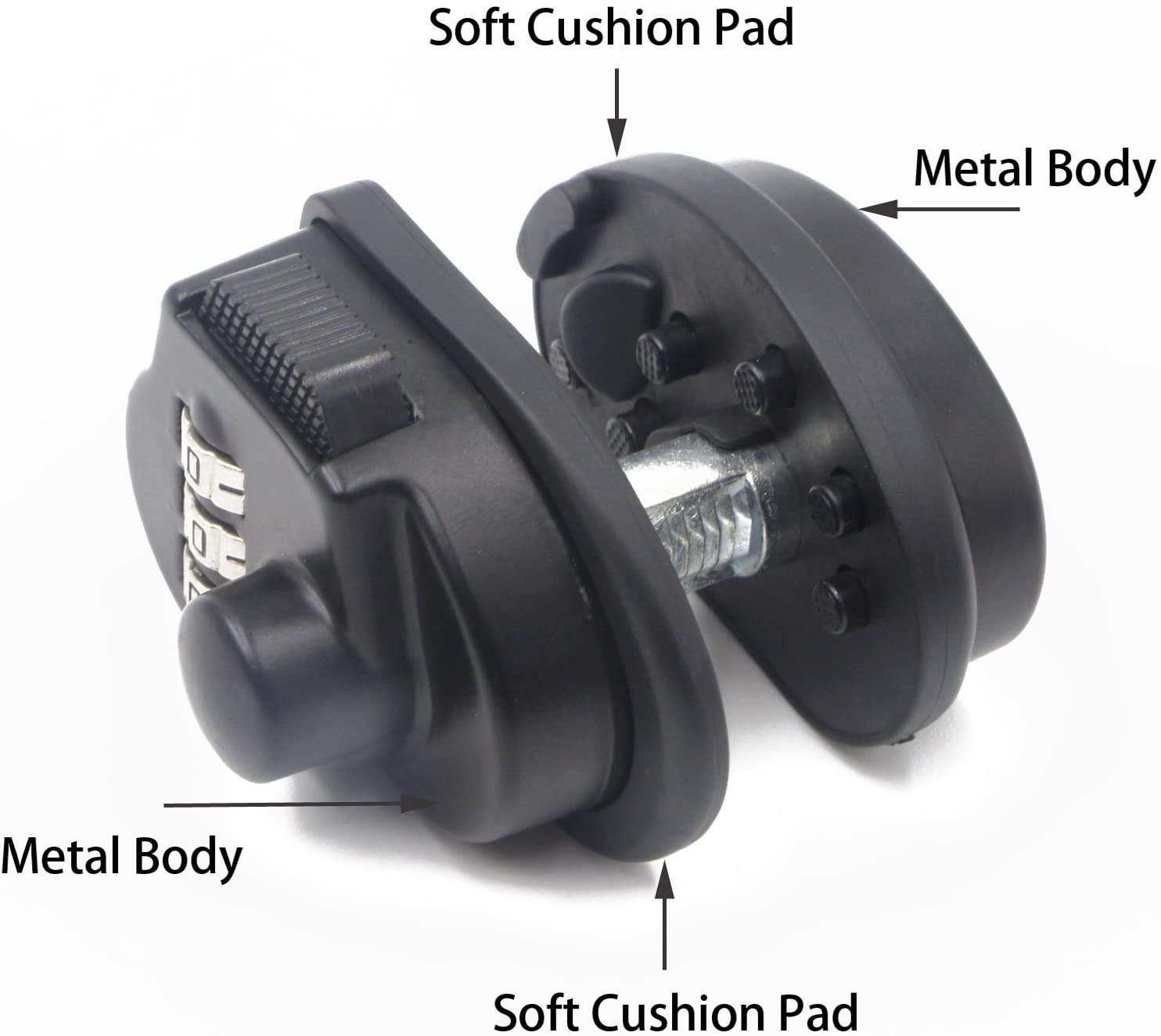 Mizzuco Trigger Lock 3 Digit Combination Gun Lock (Black1)