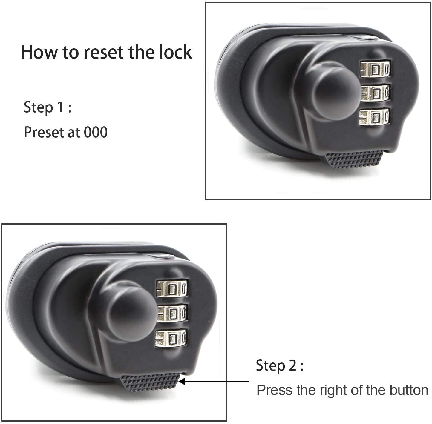 Mizzuco Trigger Lock 3 Digit Combination Gun Lock (Black1)