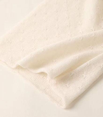Jolmo Lander 100% Cashmere Women Winter Infinity Scarf Warm Circle Loop Neck Warmer (White)