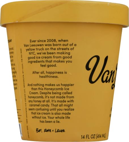 Van Leeuwen Premium Honeycomb French Ice Cream, 14 oz (Frozen)