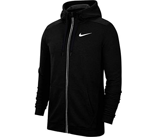 Nike Dry Hoodie Full Zip Fleece Black/White 2XL
