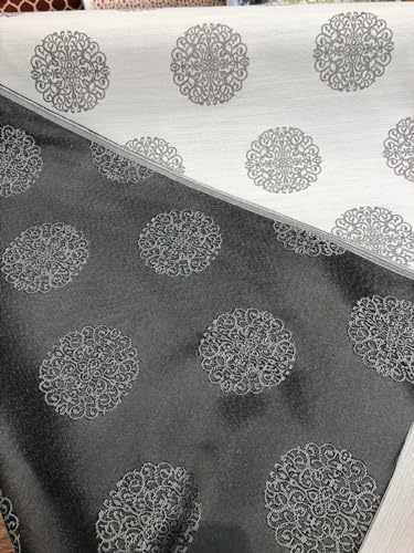 Moda Celtic Knot Silver Crown Jacquard Fabric by The Yard
