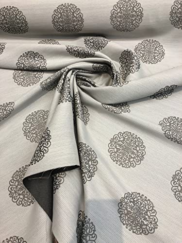 Moda Celtic Knot Silver Crown Jacquard Fabric by The Yard