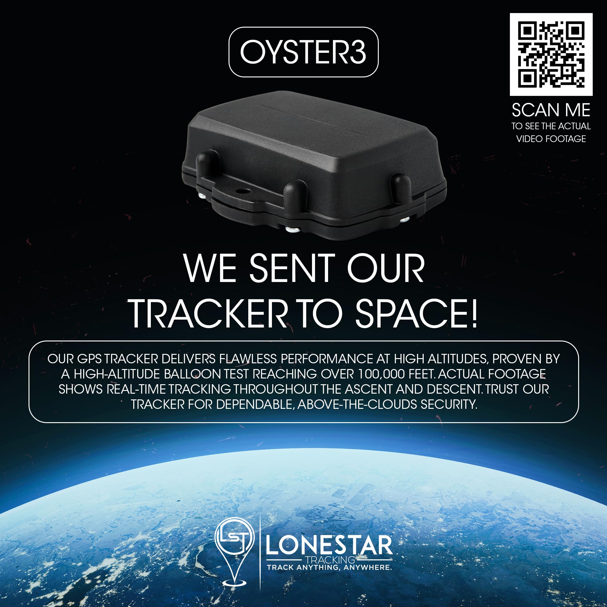 LoneStar Tracking GPS Tracker: Oyster3 4G/5G - Long Battery Life Hidden Car GPS Tracker Device, Anti-Theft Car Security for Vehicles,Cars,Trucks, Assets, Real-Time GPS Tracking (Subscription Required)