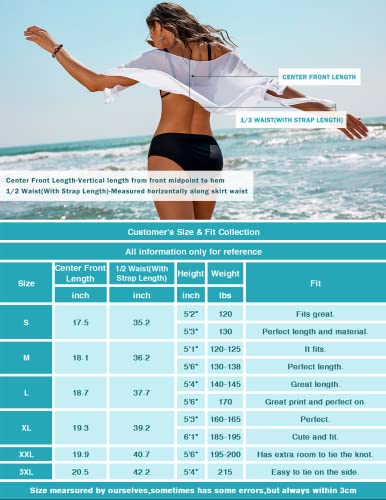 Ekouaer Women's Soft Wrap Beach Swimwear Short Cover Up Pareo Swimsuit Wrap Lemon Patterns