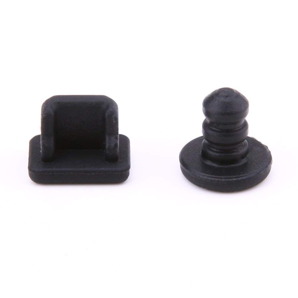 Silicone Dust Plug Cover Earphone Charger Jack Stopper for 3DS / 3DS XL LL/New 3DS / New 3DS XL LL (Black)