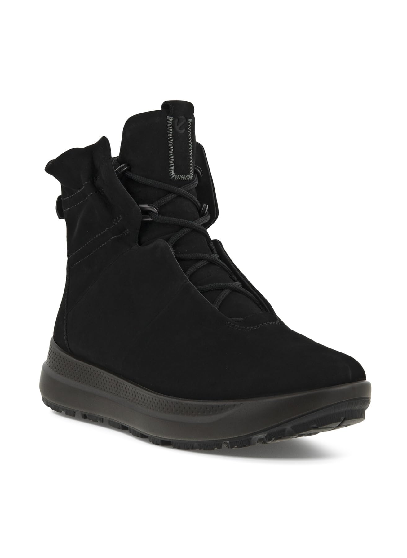 Ecco Outdoor womens Solice Mid-cut Gore-tex Water Proof Insulated Snow Boot, Black Nubuck, 10-10.5 US