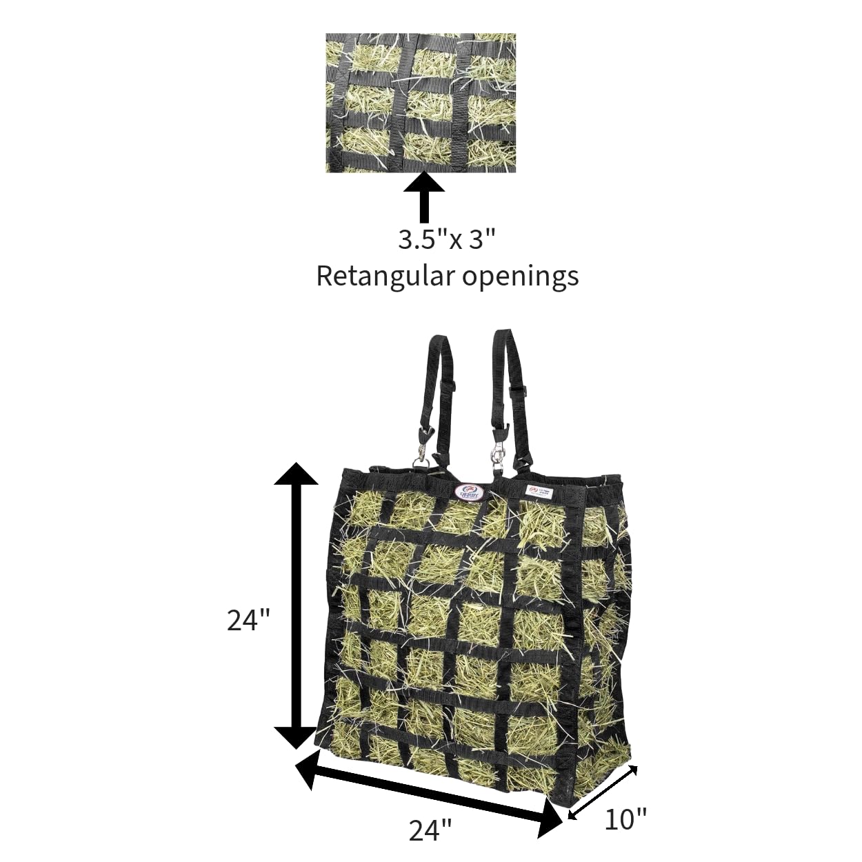 Derby Originals Easy Feeder Horse Hay Bag with Super Tough Bottom and 1 Year Warranty