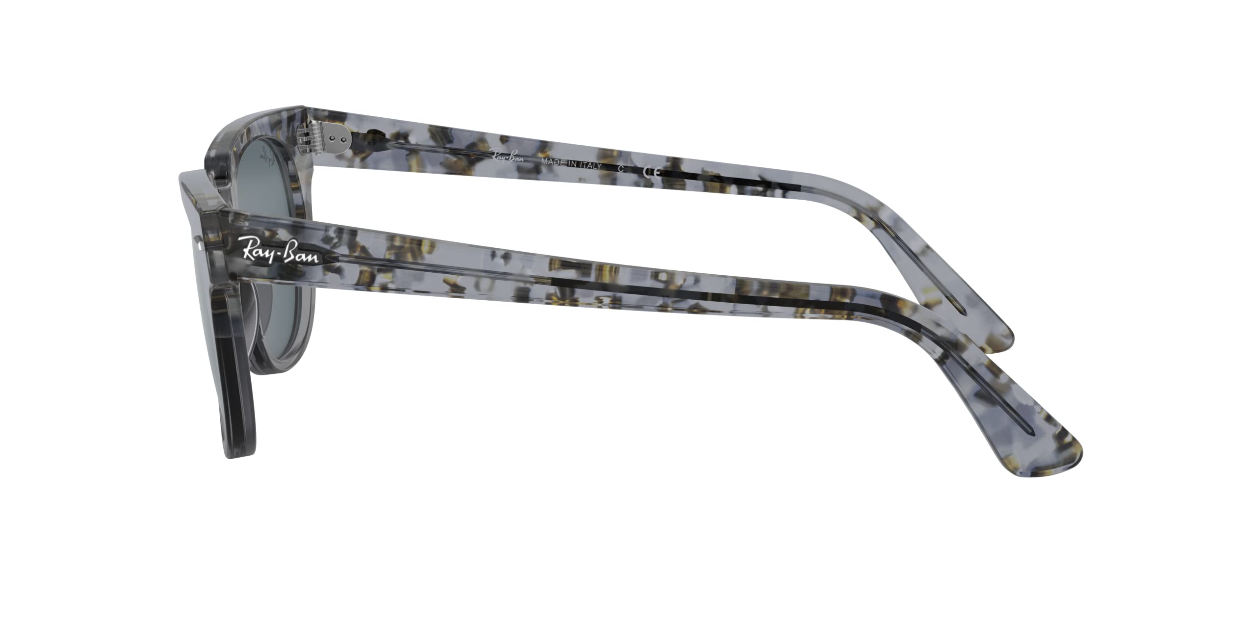 Ray-Ban Rb2168 Meteor Square Sunglasses, Gradient Havana Grey/Blue, 50 mm