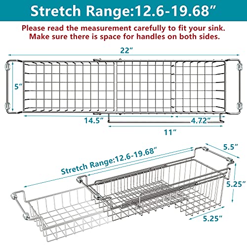 FavoThings Expandable Sink Caddy + 2 Pack Under the Sink Organizer Bundle