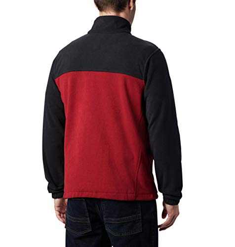 Columbia NCAA South Carolina Fighting Gamecocks Men's Collegiate Flanker III Fleece Jacket, Medium, SC - Black/Beet