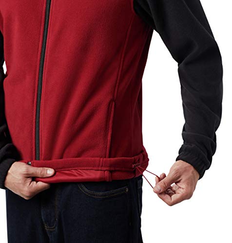 Columbia NCAA South Carolina Fighting Gamecocks Men's Collegiate Flanker III Fleece Jacket, Medium, SC - Black/Beet