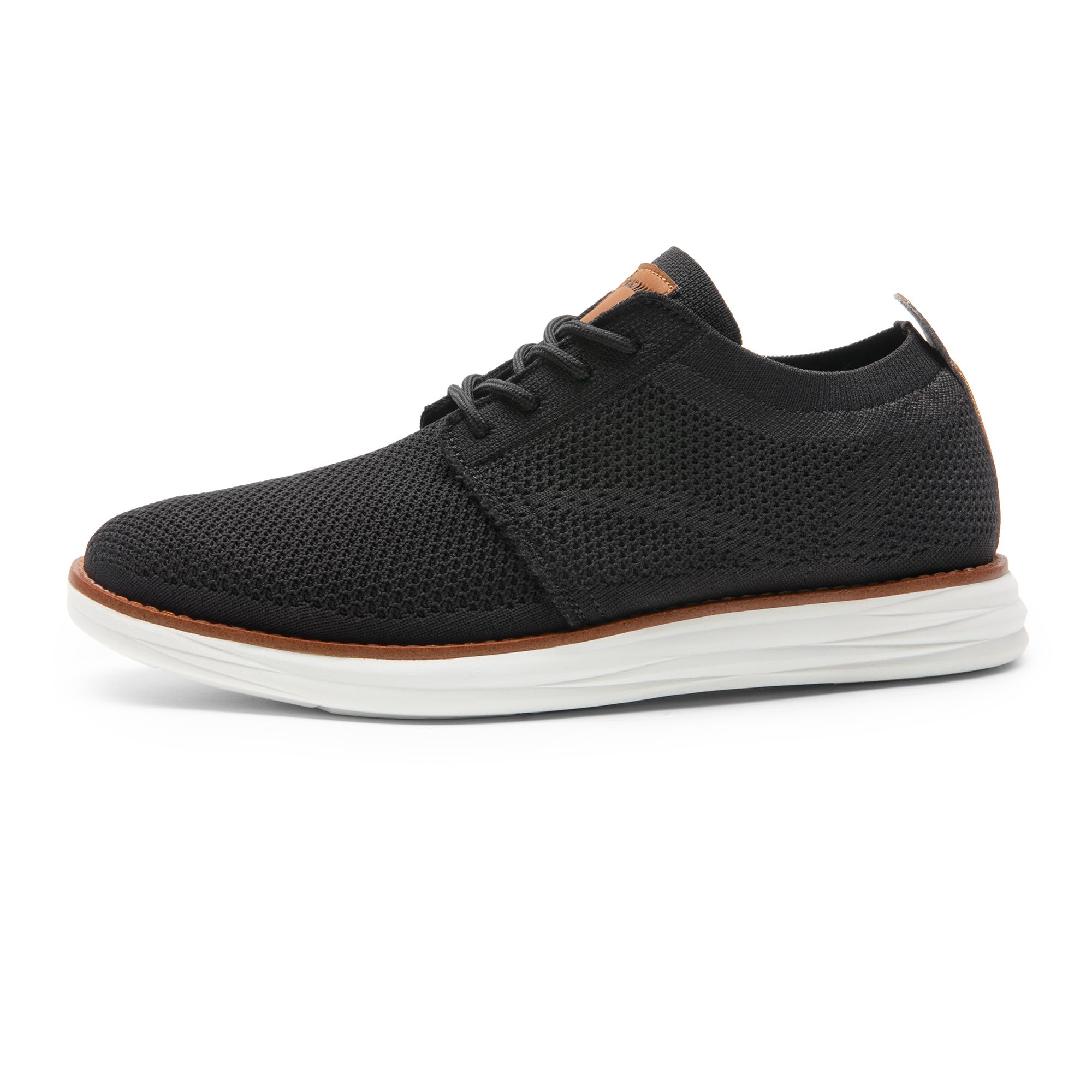 Bruno Marc Men's CoolFlex Breeze Mesh Sneakers Oxfords Lace-Up Lightweight Casual Walking Shoes,Size 8,01 Black,Grand