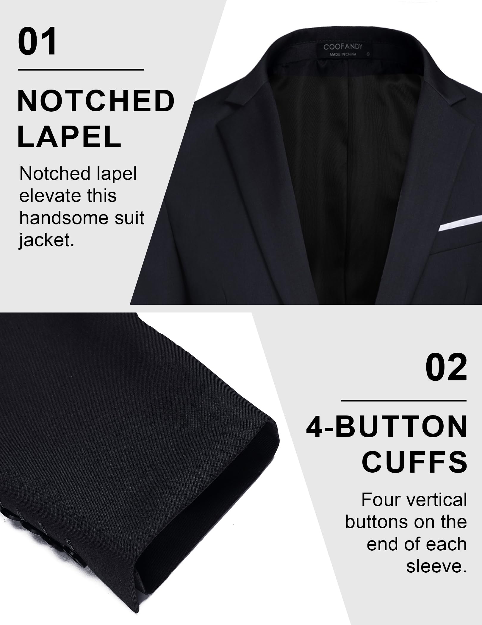 COOFANDY Sport Coats for Men Sports Blazer Fitted Casual Suit Jacket Fashion Athletic Fit Blazers Navy Blue, X-Large