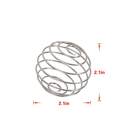 6 PCS 2 inches Shaker Balls, 304 stainless steel Shaker Bottle Ball Replacement,Whisk Ball Milkshake Protein Wire Mixer Mixing Cup Blend Shaker Bottle replace individual package