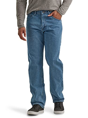 Wrangler Authentics Men's Classic 5-Pocket Relaxed Fit Flex Jean Light Stonewash Flex 40W x 32L