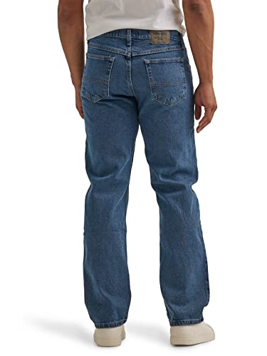 Wrangler Authentics Men's Classic 5-Pocket Relaxed Fit Flex Jean Dark Stonewash Flex 36W x 29L