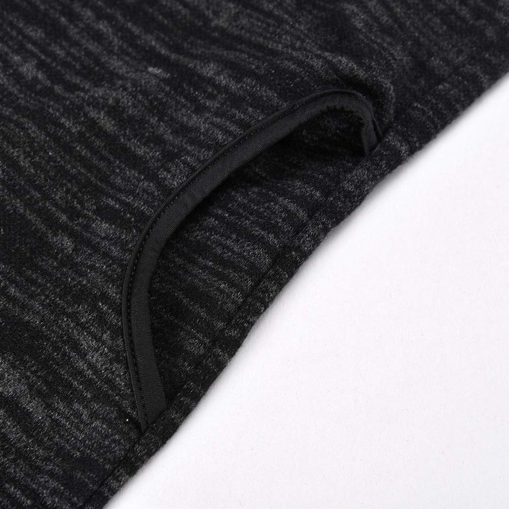 Artfish Women's Women Quarter Zip Casual Pullovers Lightweight Fleece Sweatshirts with Pockets (S,Black)