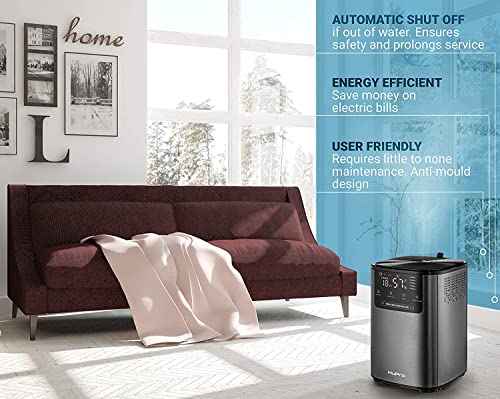 Top Fill Cool Mist & Warm Mist Humidifier for Large Room Home Bedroom Living Room 4L Big Capacity, Air Ultrasonic Humidifiers with Essential Oil Diffuser, Sleep Mode, Quiet for Baby
