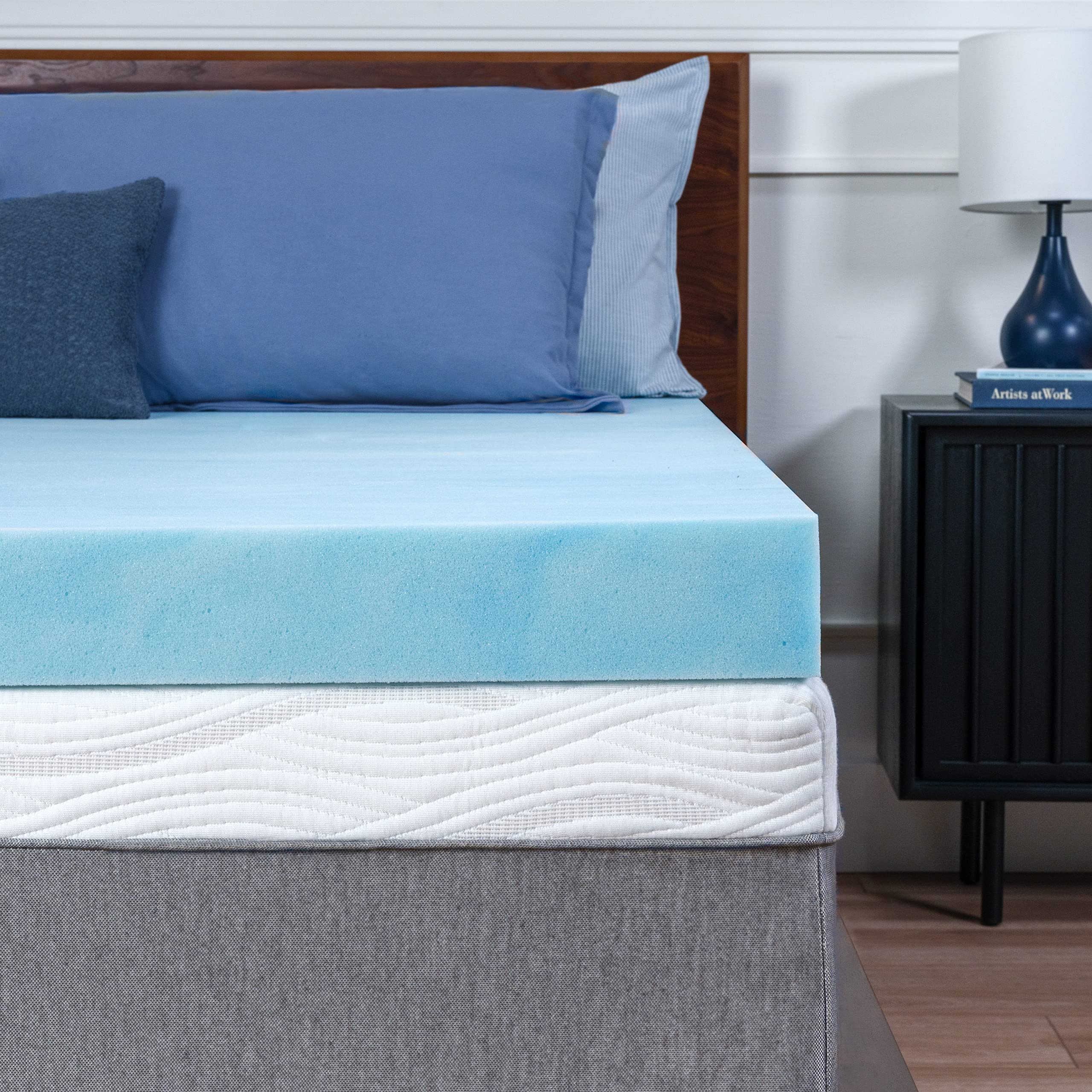 Sure2Sleep Full Size, 3-Inch, Gel Swirl Memory Foam Mattress Topper Made in USA.
