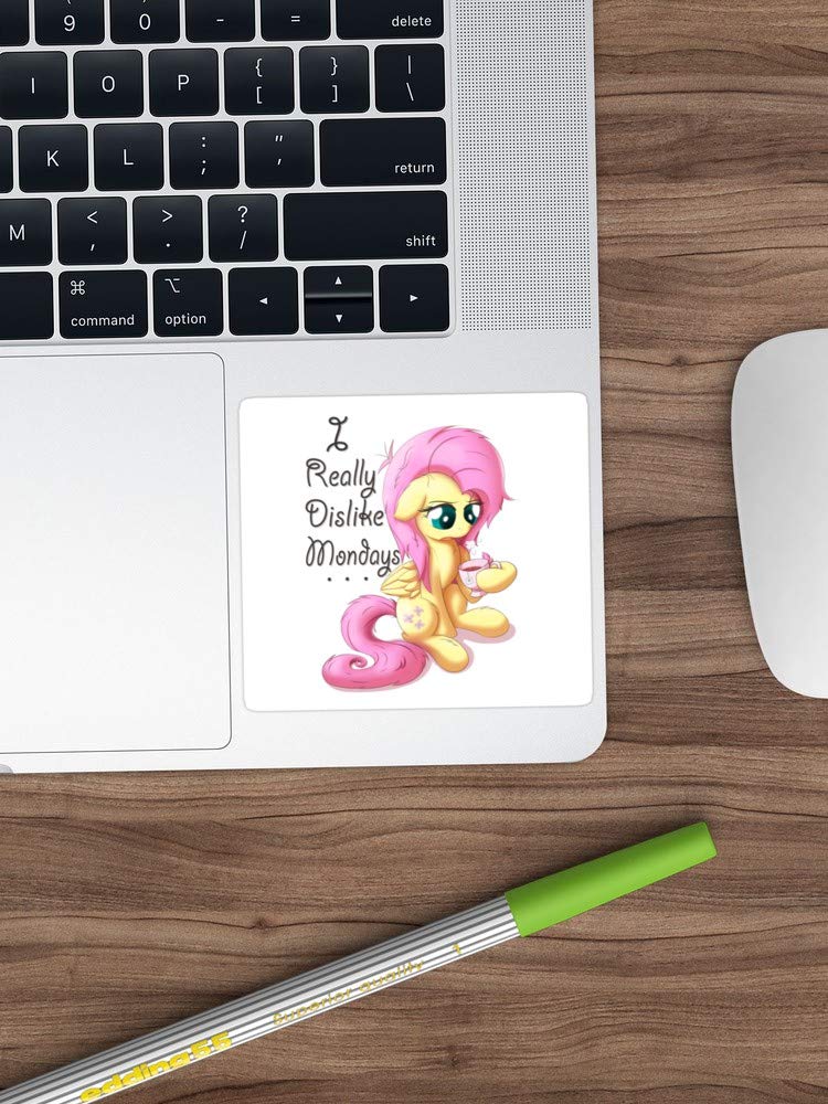 Jess-Sha Store 3 PCs Stickers Good Morning Fluttershy Sticker for Laptop, Phone, Cars, Vinyl Funny Stickers Decal for Laptops, Guitar, Fridge