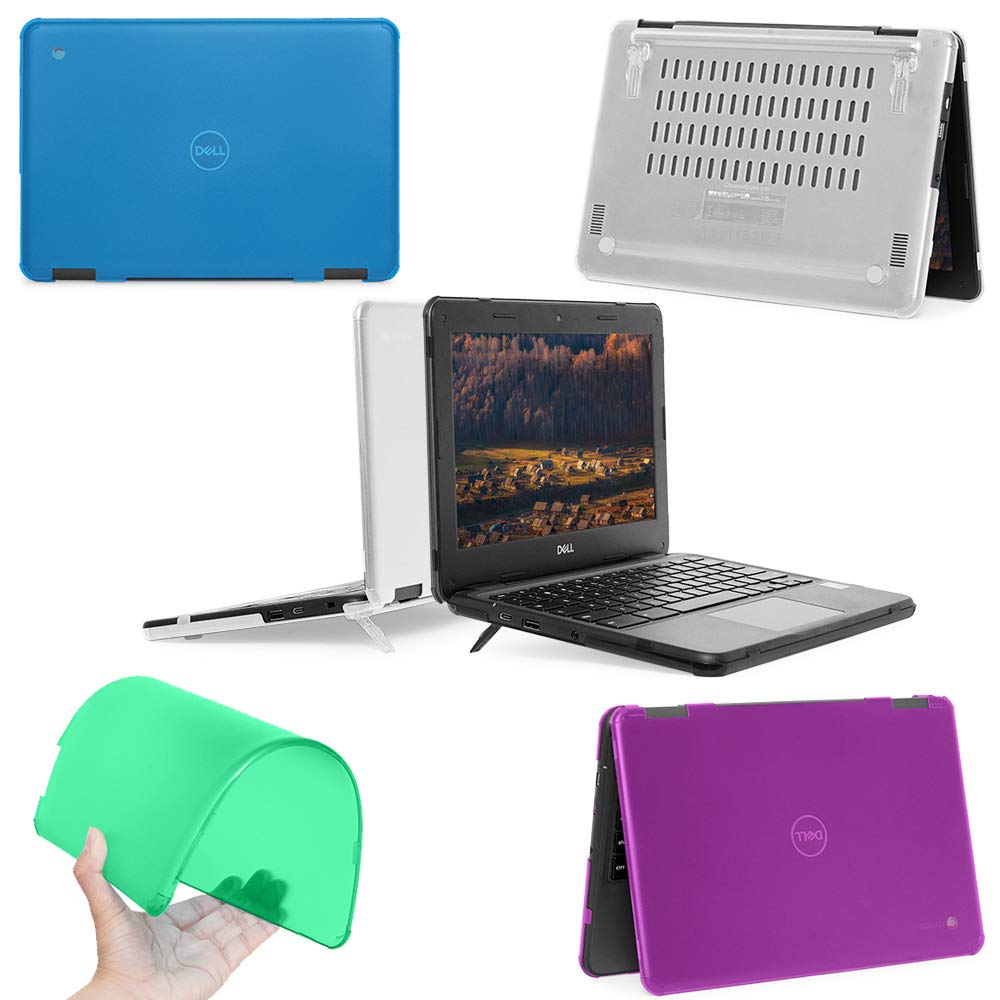 mCover Case Compatible for 2019~2022 11.6" Dell Chromebook 3100/3110 Education Clamshell (180 ° Hinge) Laptop ONLY (NOT Fitting Any Other Dell Models) - Blue