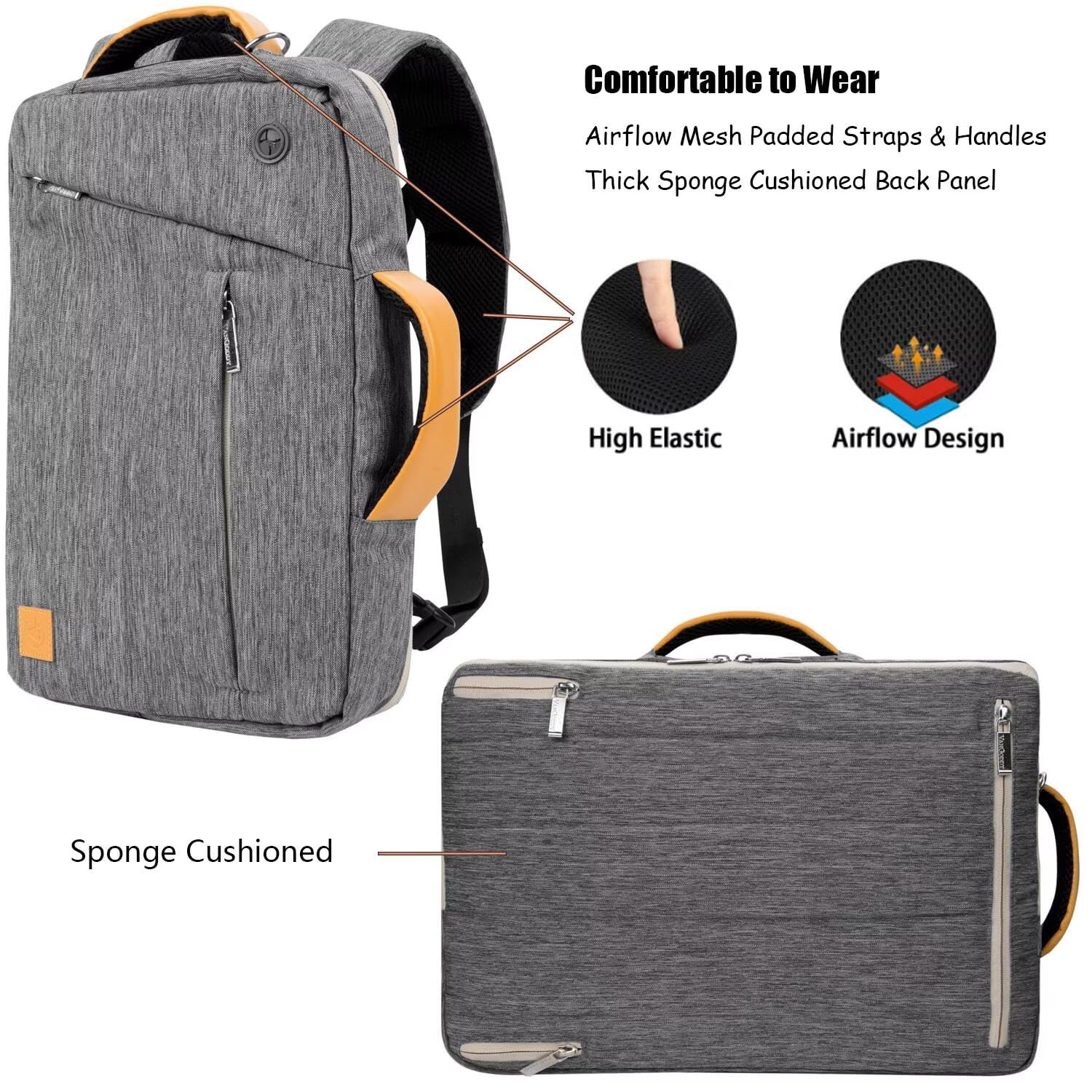 ECCRIS 14 in Laptop Bag Compatible with Samsung Galaxy Book4 Pro, Galaxy Book4 Edge, Galaxy Book3 Pro, Galaxy Book2 Go, Book Go