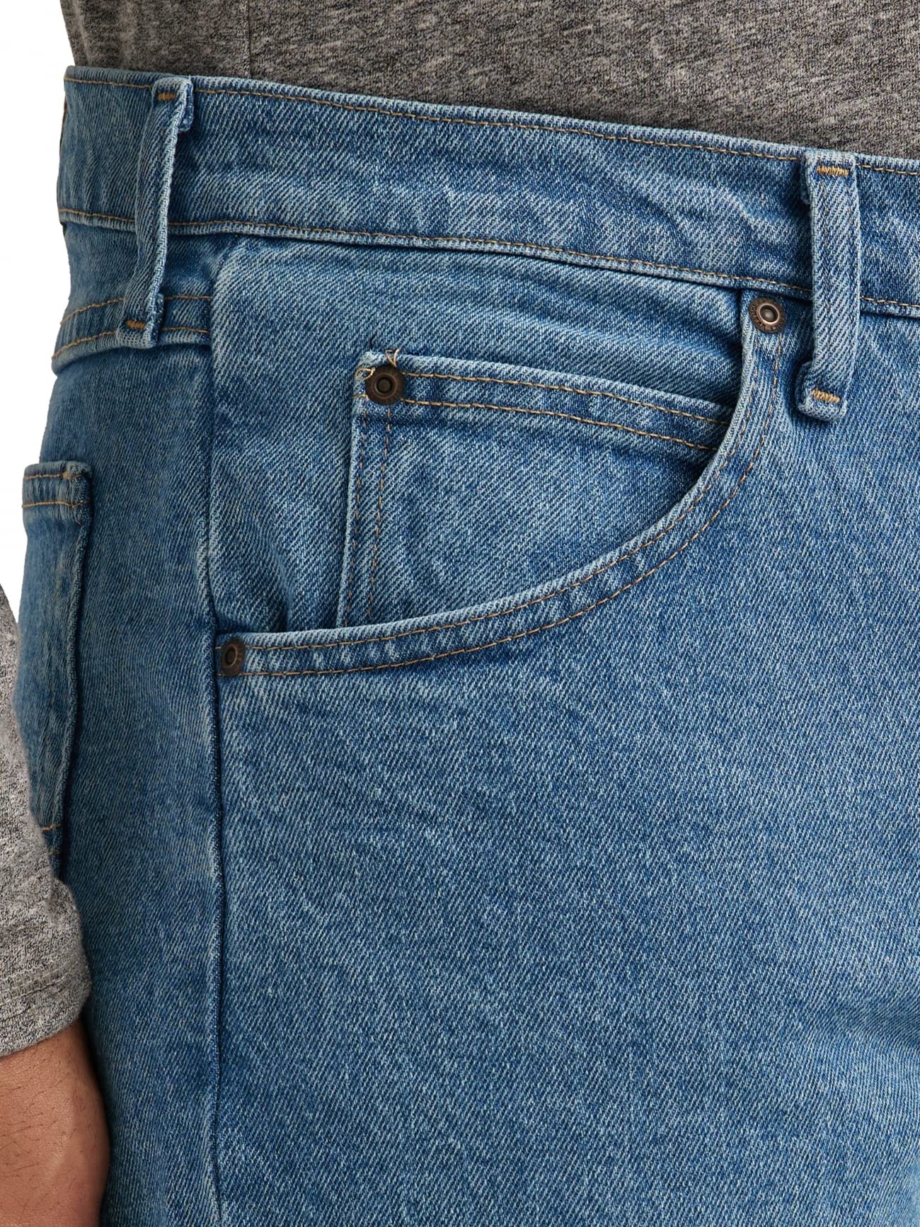 Wrangler Authentics Men's Classic 5-Pocket Relaxed Fit Flex Jean Light Stonewash Flex 54W x 32L