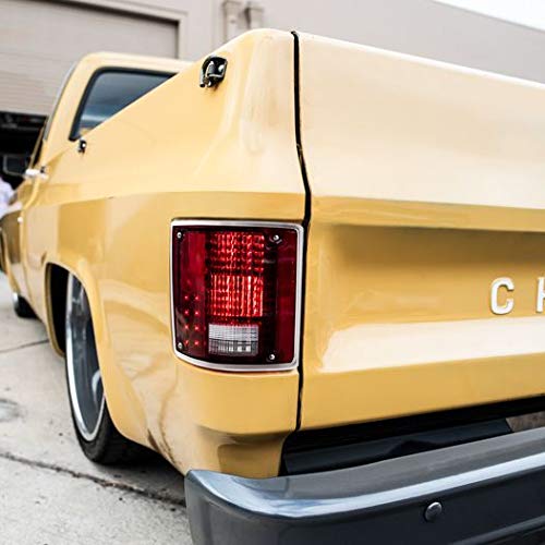 United Pacific Sequential LED Tail Lamp Set With Trim and LED Flasher 1973-87 Chevy and GM Truck