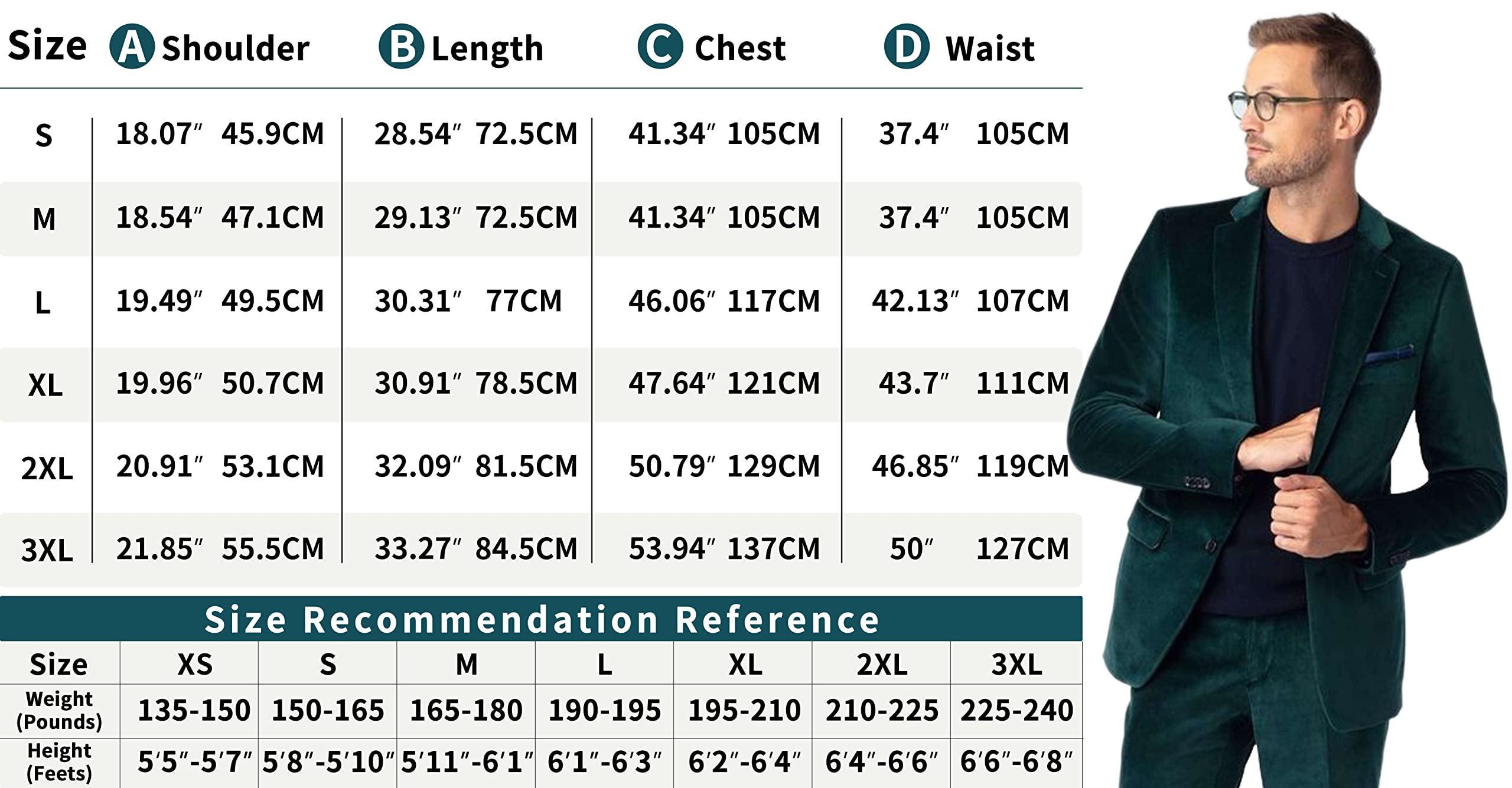 WEEN CHARM Velvet Blazer for Men Slim Fit One Button Sport Coat Tuxedo Jacket for Prom Wedding Party Dinner Green