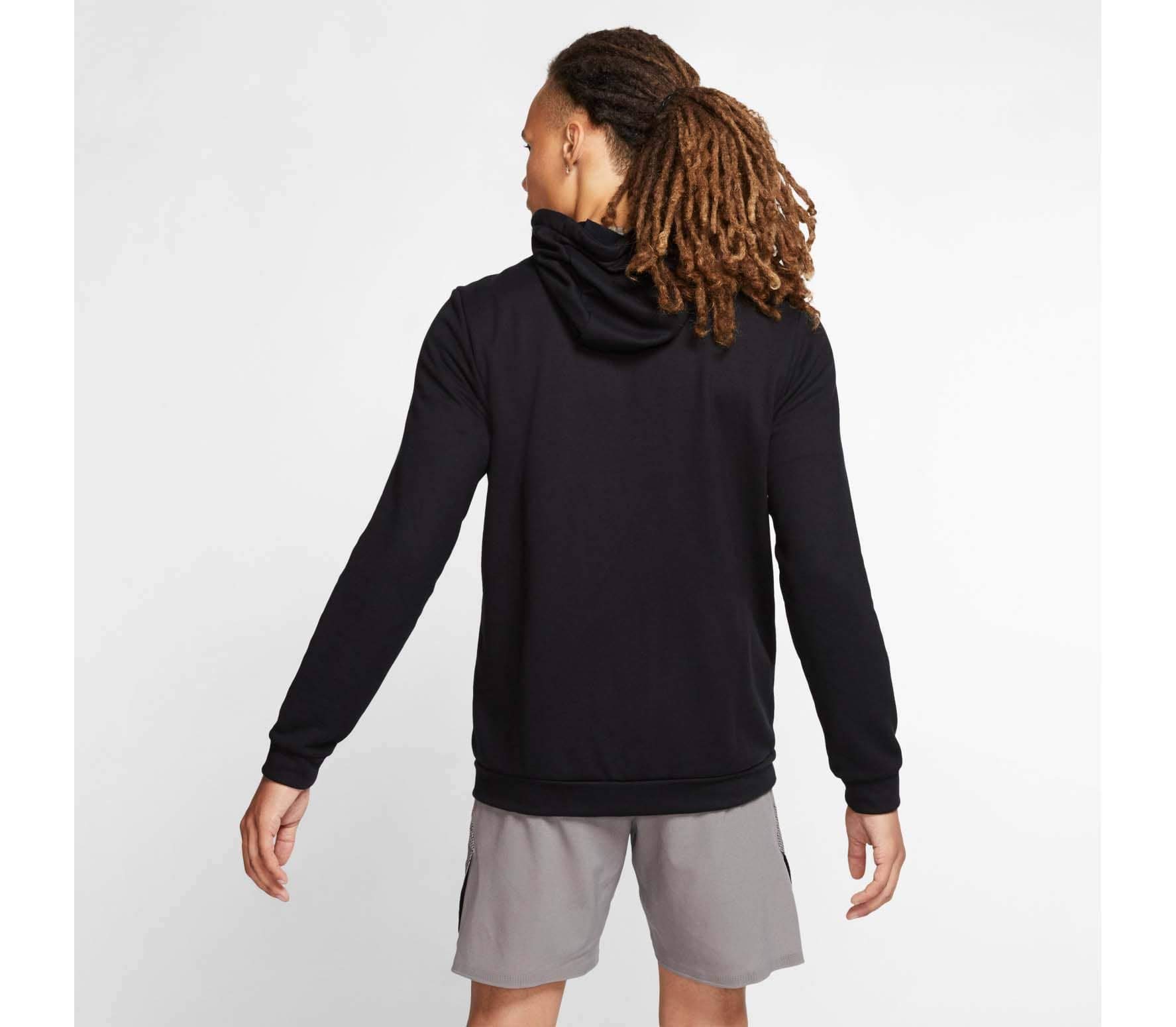 Nike Dry Hoodie Full Zip Fleece Black/White MD