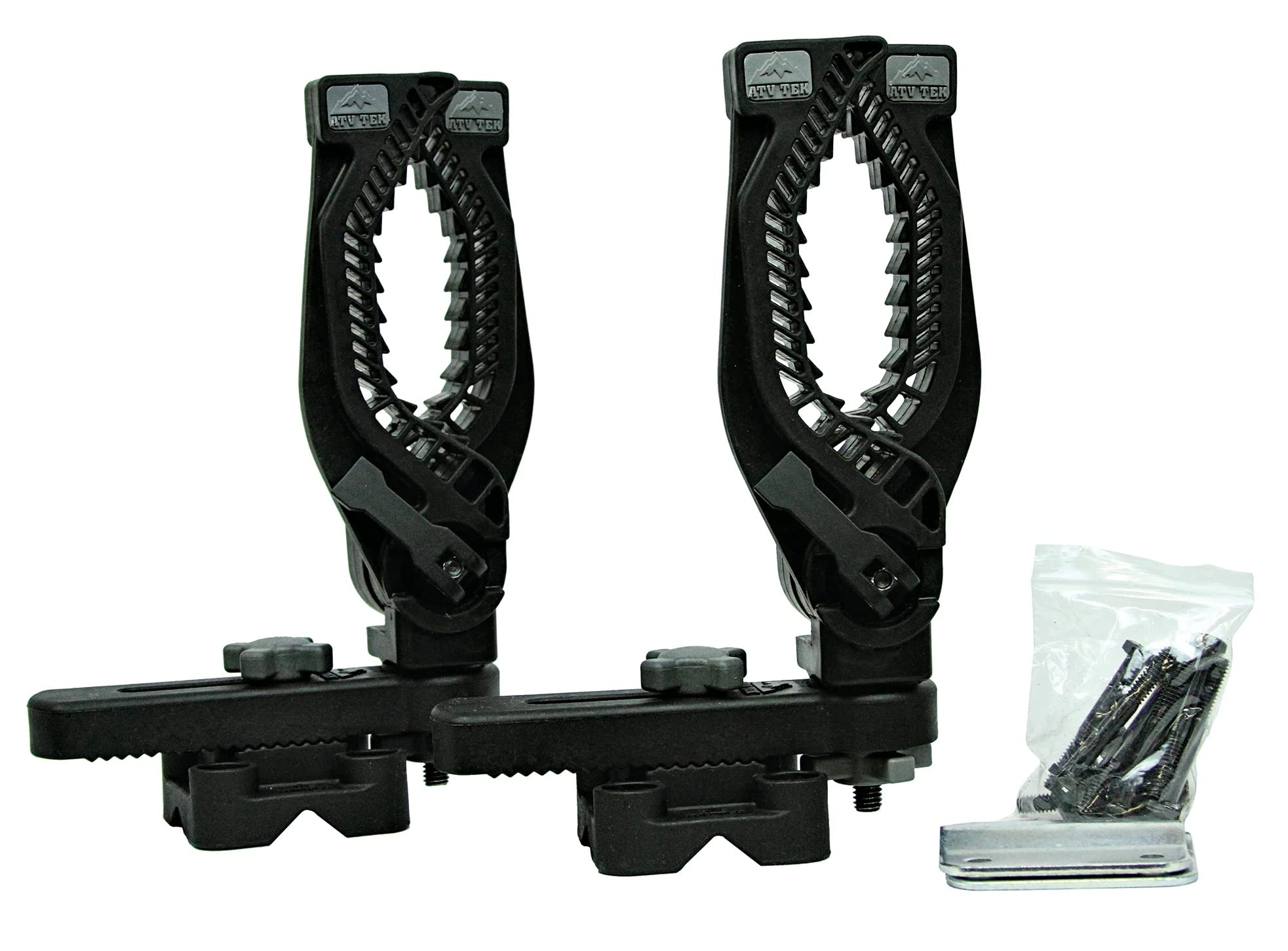 ATV Tek | ATVCAM-ES1 | ES1 Elite Series ATV Cam Lock Snubberless Rack | Universal Fit | Black | Single Pack, 2-Piece