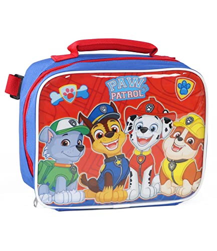 Nickelodeon Boys' Paw Patrol Backpack with Lunch (Light Blue/Red)