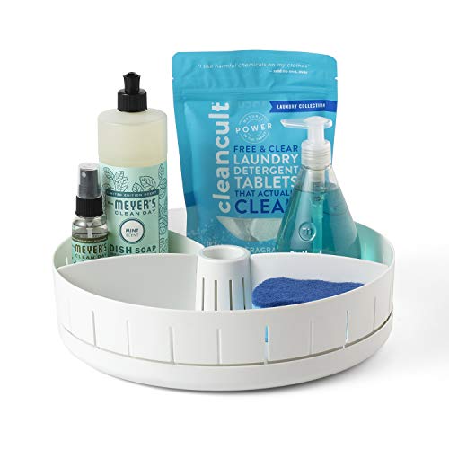 YouCopia SinkSuite Under Sink Turntable with Adjustable Dividers, Lazy Susan Organizer for Kitchen or Bathroom Storage