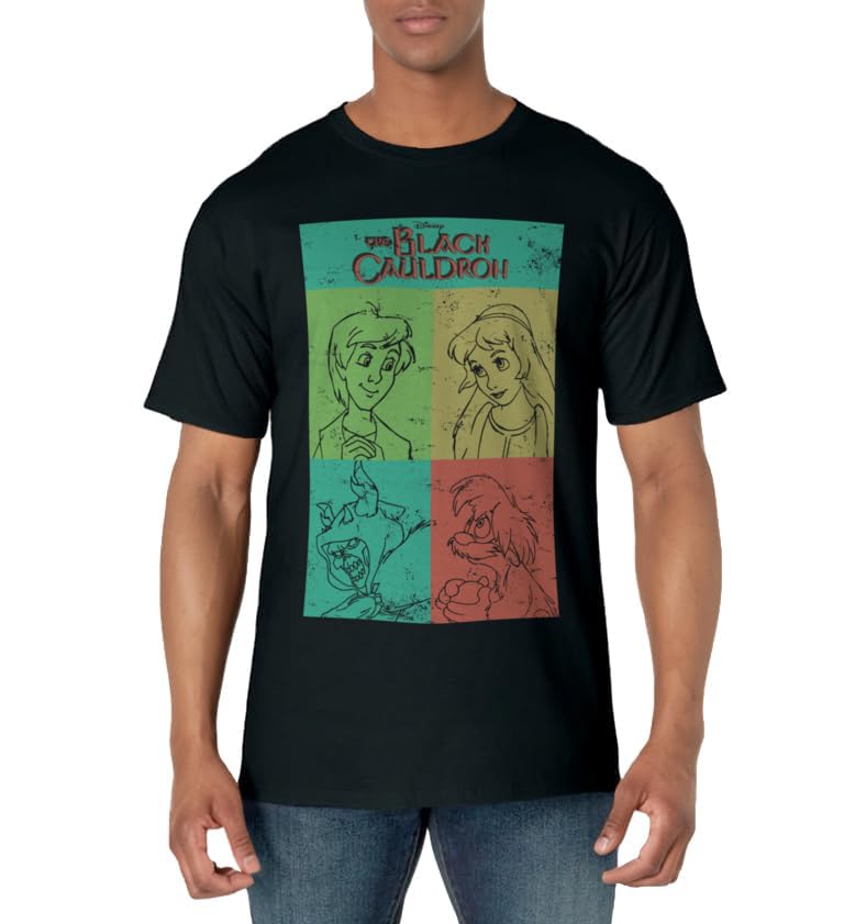 Disney The Black Cauldron Character Grid T-Shirt