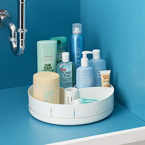 YouCopia SinkSuite Under Sink Turntable with Adjustable Dividers, Lazy Susan Organizer for Kitchen or Bathroom Storage