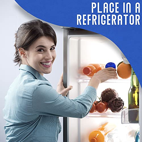 Bluapple Produce Saver 2-Pack - Keeps Fruits & Vegetables Fresh Longer in Refrigerator Crisper, Shelves, and Fruit Bowls, Lasts up to 3 Months, Ethylene Gas Absorber, BPA Free, Made in USA