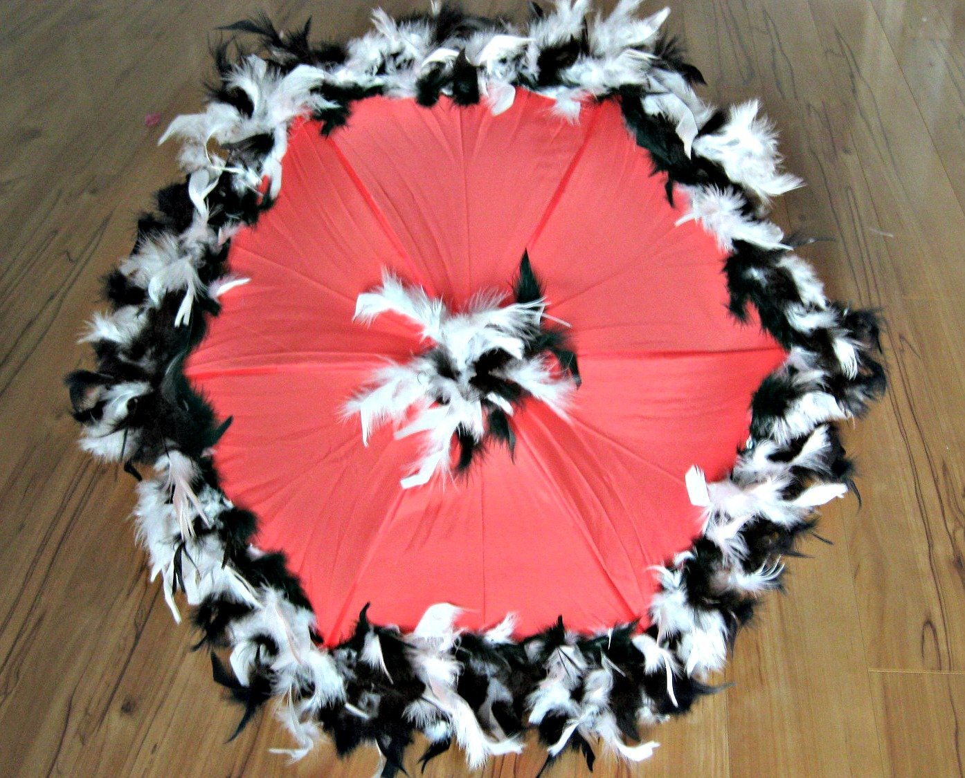 Custom Color New Orleans Second Line Umbrella Parasol- Choose UMBRELLA and FEATHER color- Birthday- Festival- Bachelorette Party- Mardi Gras