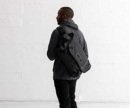 TIMBUK2 Especial Stash Messenger Bag, Jet Black, Large