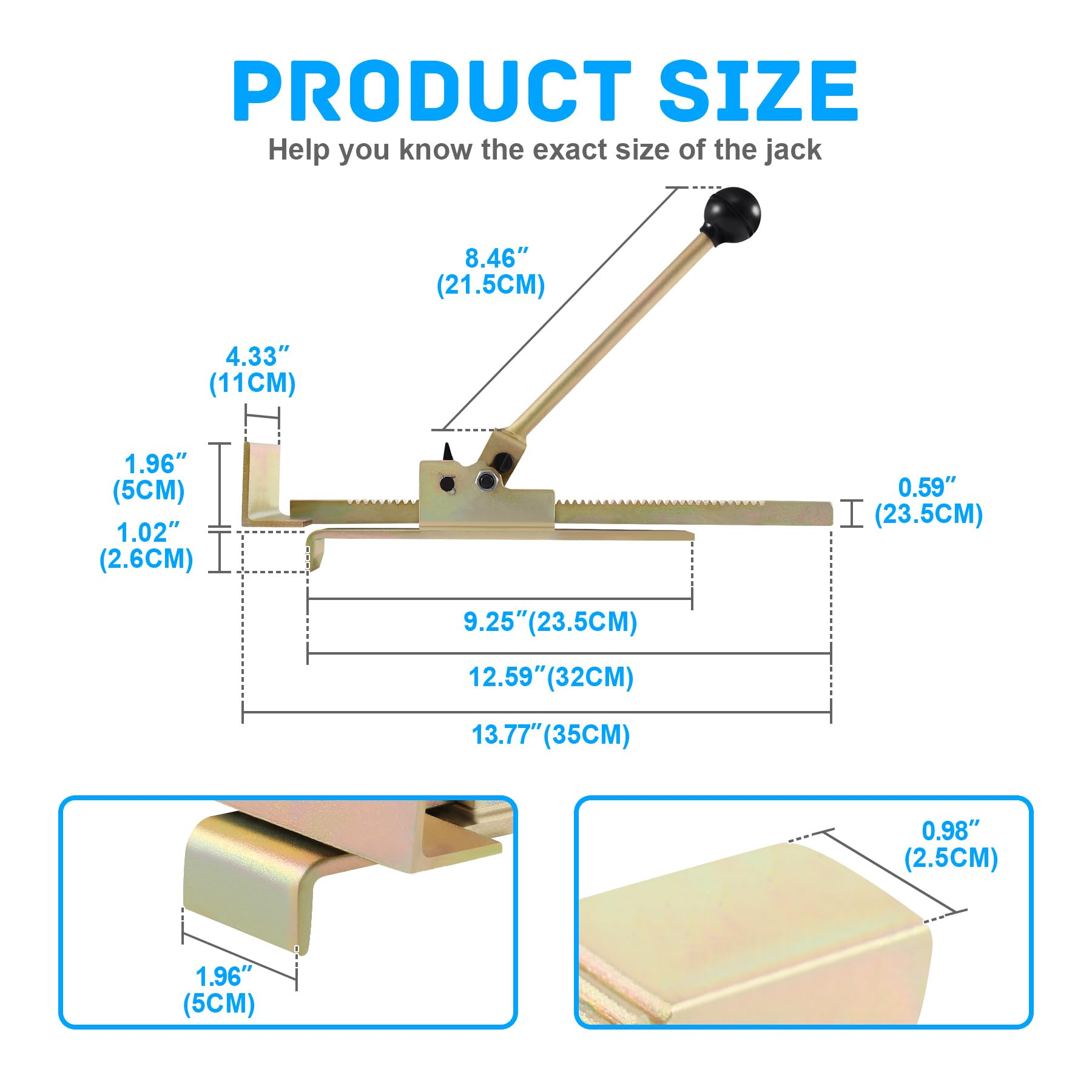 Samger Cast Steel Hardwood Flooring Jack Professional Ratcheting Hardwood Plank Jack Vinyl Flooring Tools for Laminate Flooring Installation Hard Wood Straight Tile Contractor Hand Tool