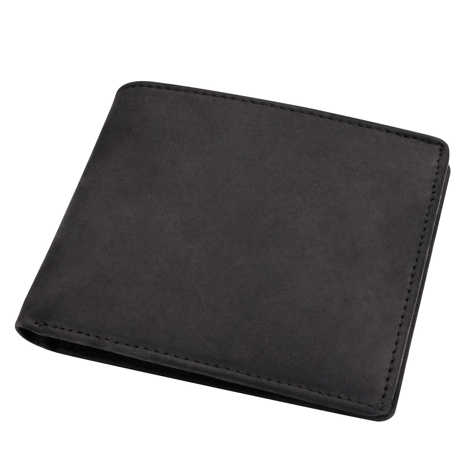 Kenon Personalized Leather Wallet For Boyfriend, Engraved RFID Blocking Bifold Stylish Brown Black Wallet For Boyfriend Valentine's Day Birthday Christmas Gifts