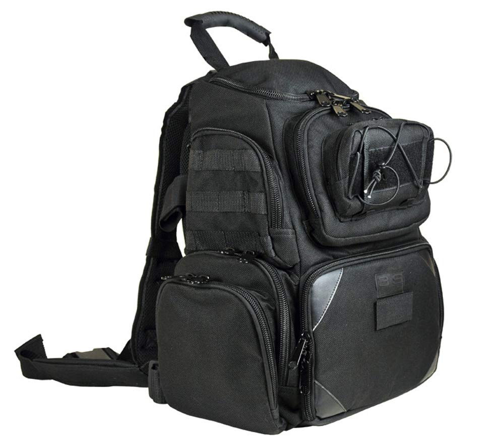 3S Tactical Range Backpack Bag for Gun and Ammo with Pistol Case Shooting Bag