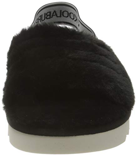 Koolaburra by UGG Unisex-Child K FUZZ'N Sandal, Black, 2 Little Kid