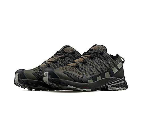 Salomon Men's XA PRO 3D V8 Trail Running Shoes for Men, Grape Leaf/Peat/Shadow, 11