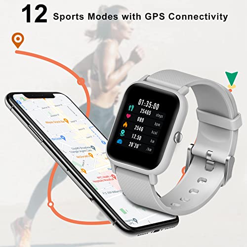 Fitness Tracker 2024 (Answer/Make Call),Smart Watch with 24/7 Heart Rate Blood Oxygen Monitor,Sleep Tracker,100+ Sports Modes,Pedometer,IP68 Waterproof Activity Trackers for Android&iPhone Women Men